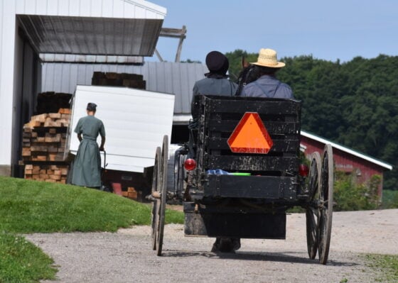 The Slow-Moving Vehicle Triangle: Why Some Amish Reject It - Amish America