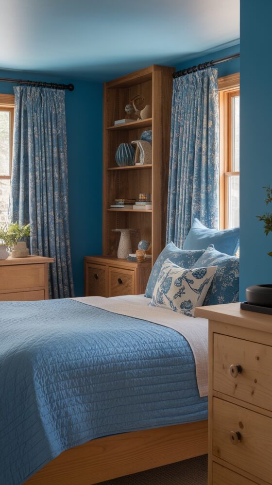 15 Amish-Style BLUE Bedroom Designs You’ll Love - Amish America